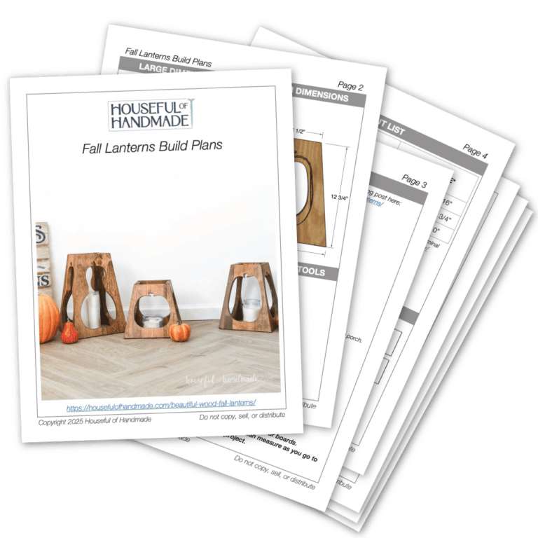 Beautiful Wood Fall Lanterns - Houseful of Handmade