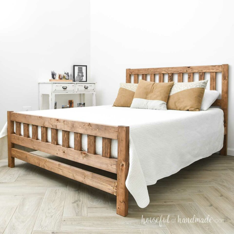 Easy DIY Platform Bed Frame Build - Houseful of Handmade