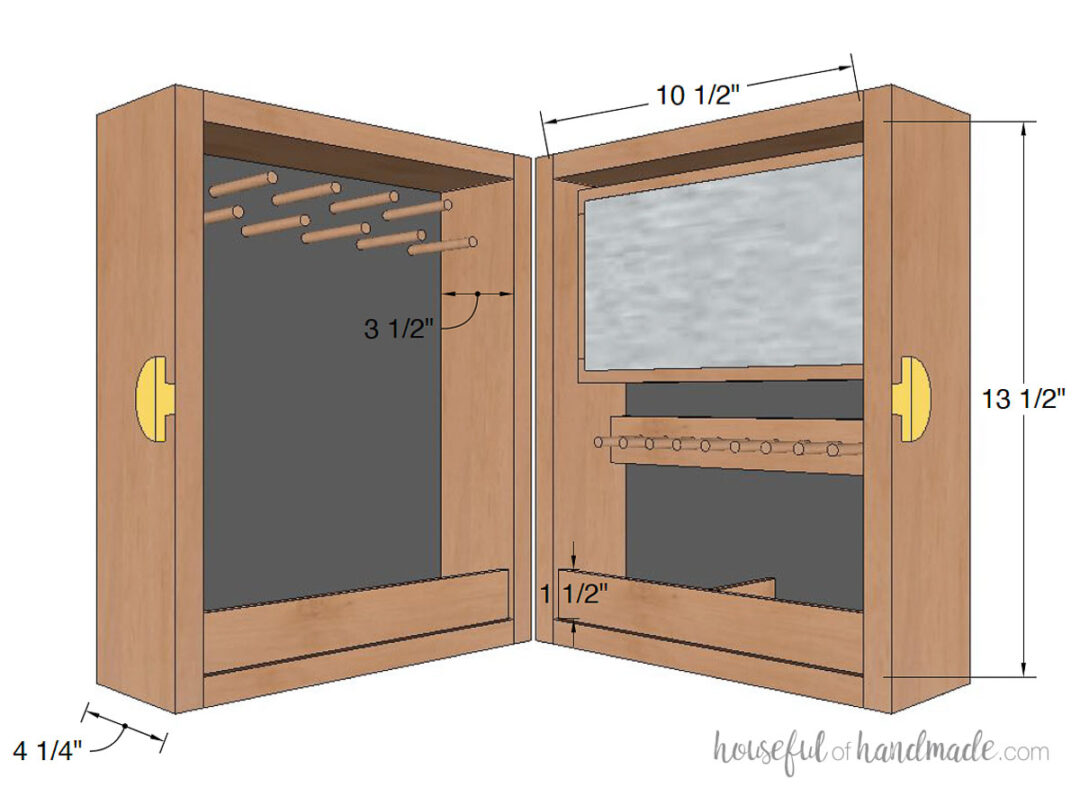 Large DIY Jewelry Box - Houseful of Handmade