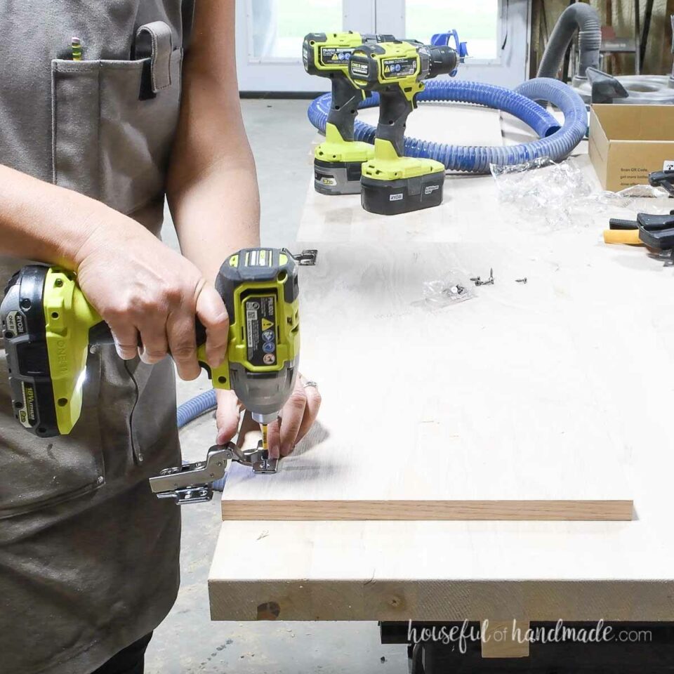 How to Install Cabinet Doors with Concealed Hinges - Houseful of Handmade