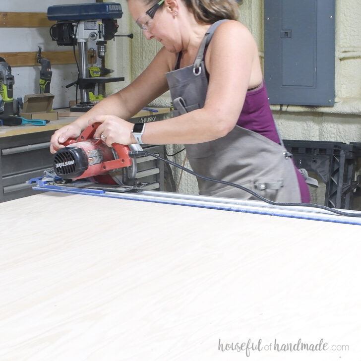 The Easy Way to Cut Plywood - Houseful of Handmade