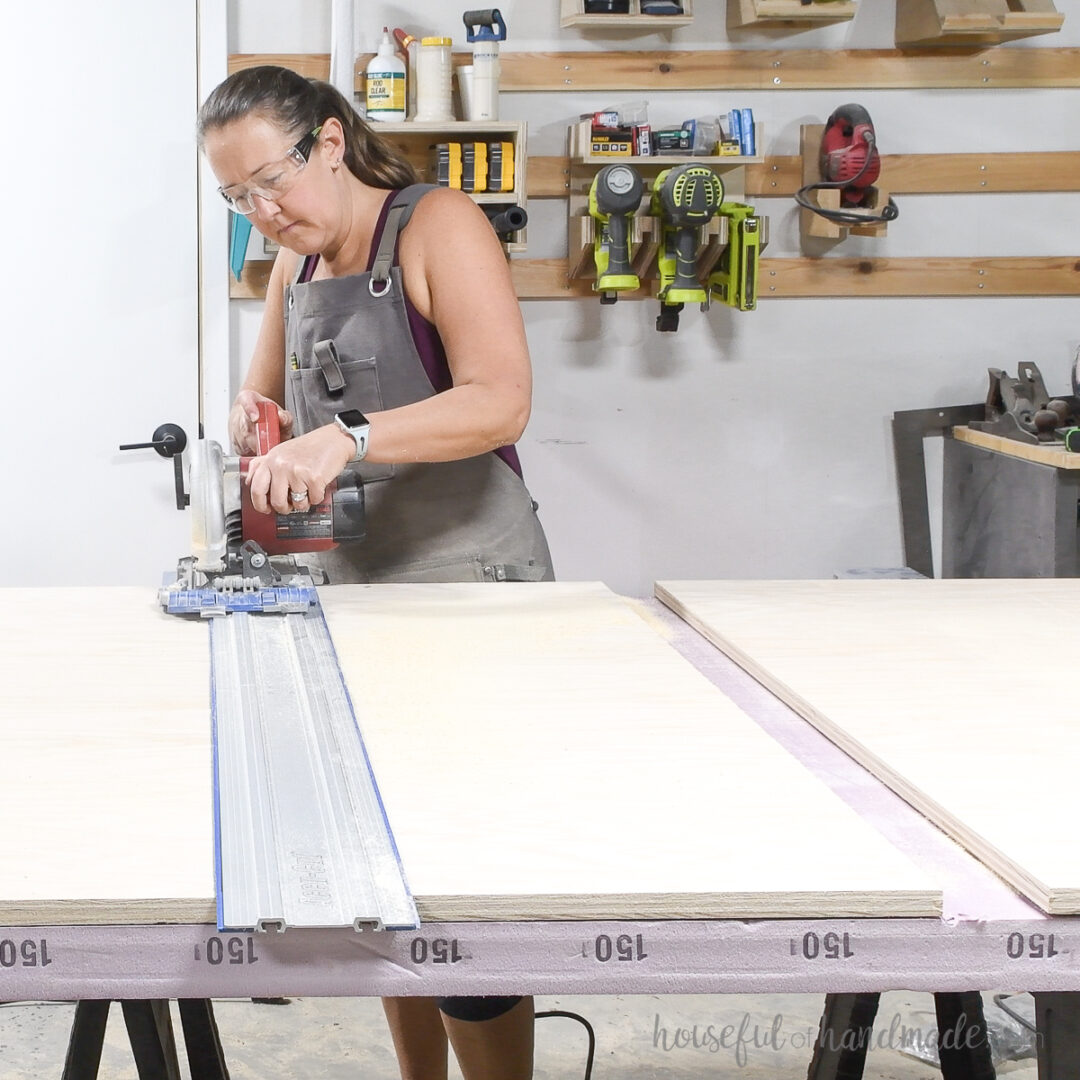 The Easy Way to Cut Plywood - Houseful of Handmade