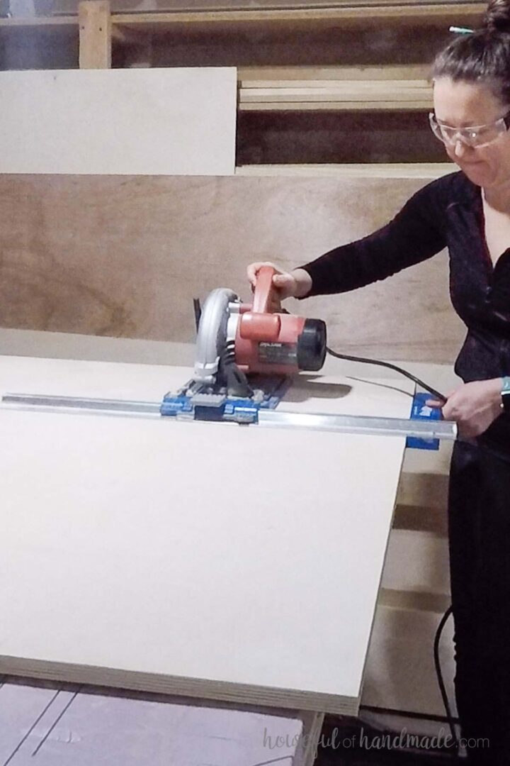 The Easy Way to Cut Plywood - Houseful of Handmade