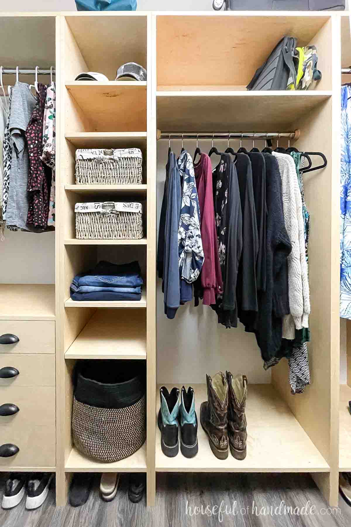 Easy DIY Custom Closet Organizer - Houseful of Handmade