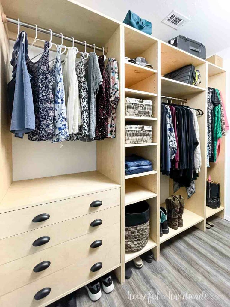 Easy DIY Custom Closet Organizer - Houseful of Handmade