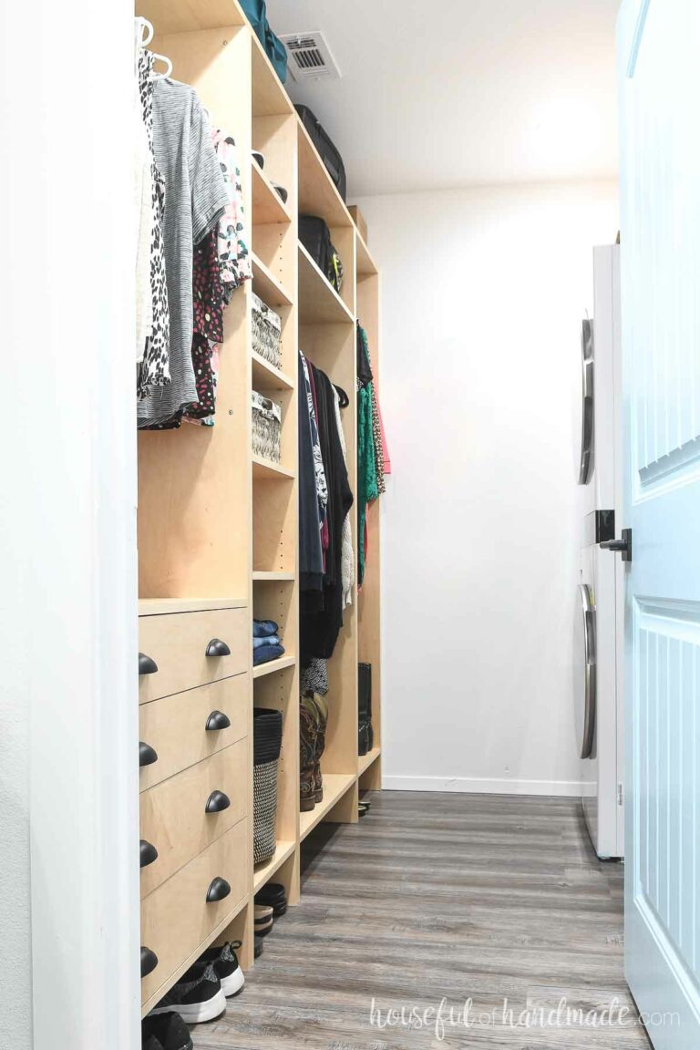 Easy DIY Custom Closet Organizer - Houseful of Handmade