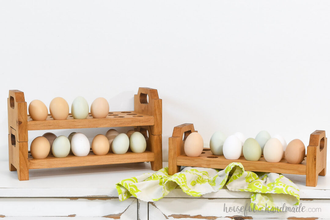 Easy Farm Fresh Egg Trays that Stack - Houseful of Handmade