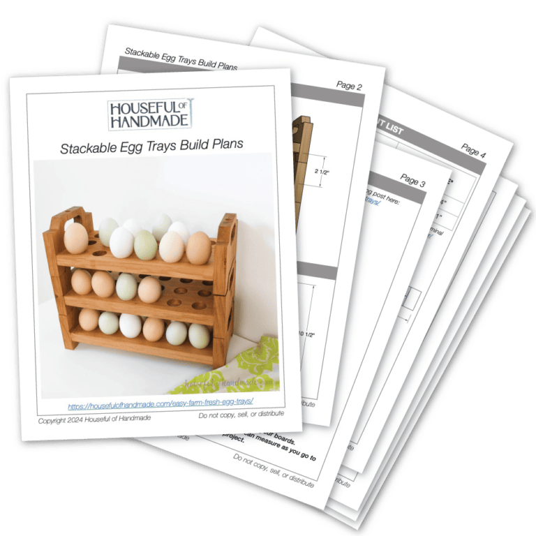 Easy Farm Fresh Egg Trays that Stack - Houseful of Handmade