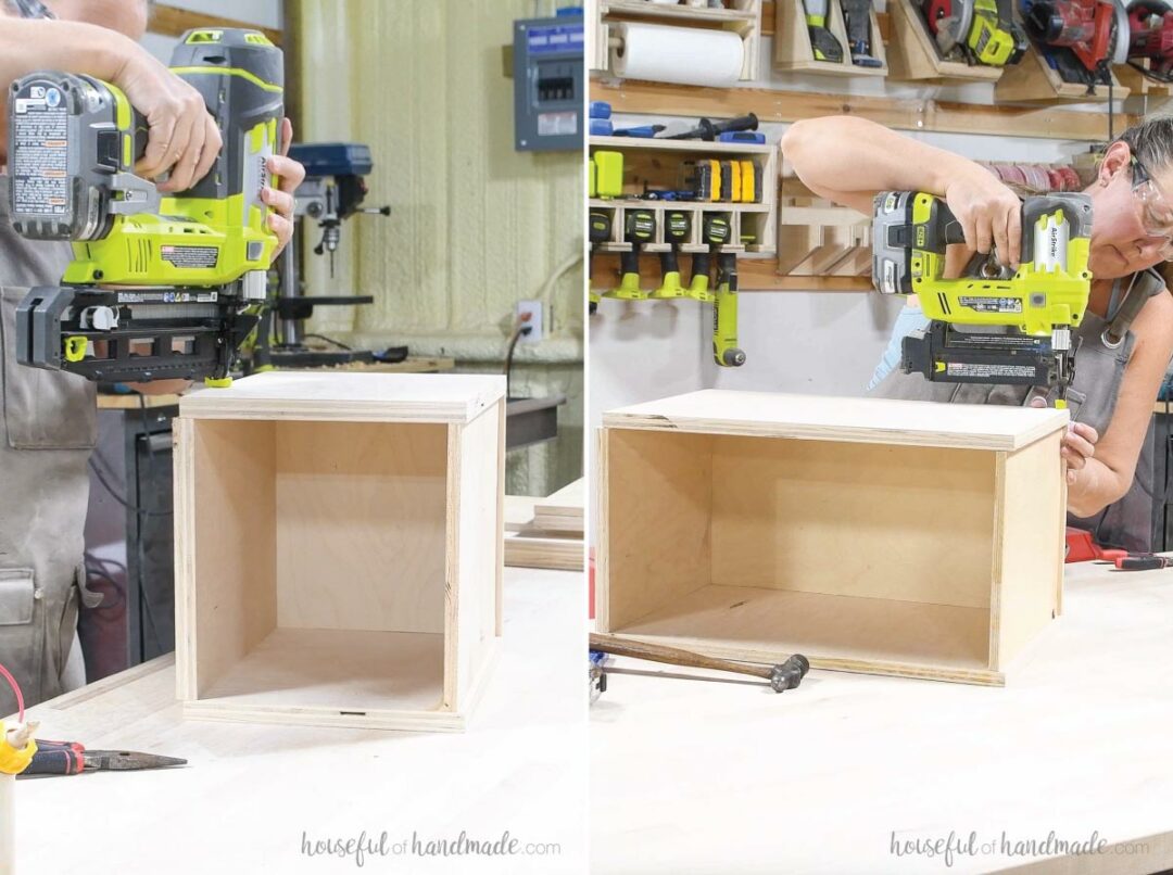 DIY Stackable Shoe Storage Boxes - Houseful of Handmade