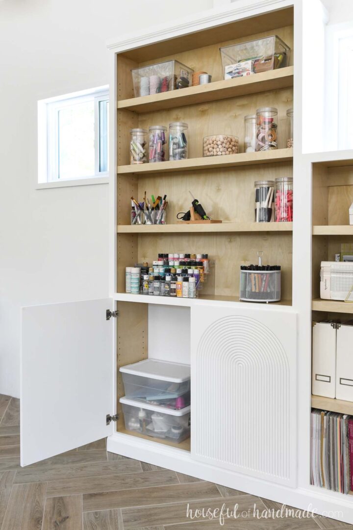 DIY Built in Storage Cabinets - Houseful of Handmade