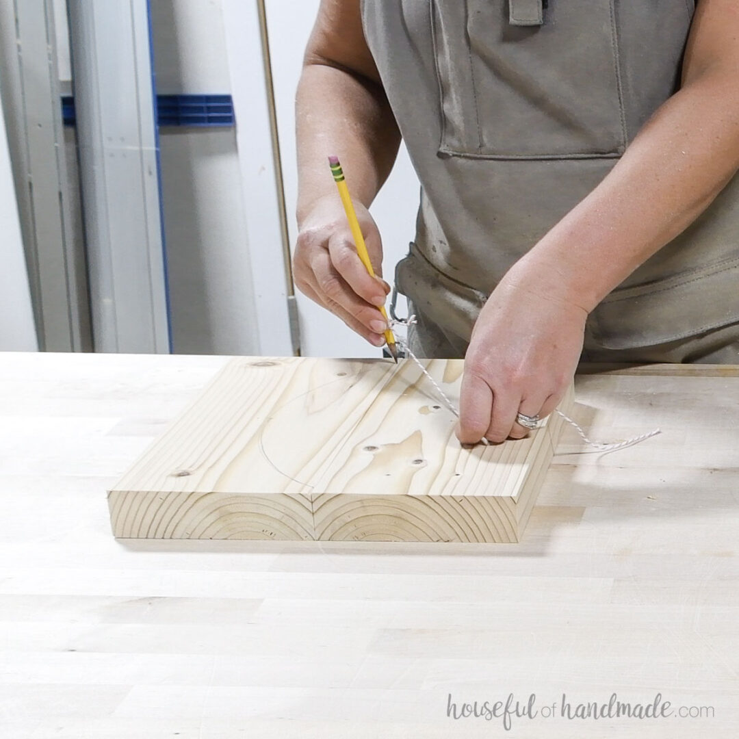 Easy DIY Chunky Side Table - Houseful of Handmade