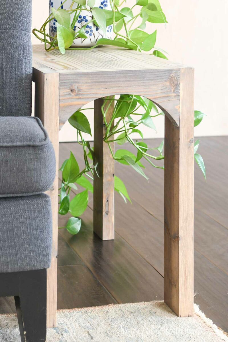 Easy DIY Chunky Side Table - Houseful of Handmade