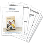 Simple Wood Craft Cart Plans - Houseful of Handmade