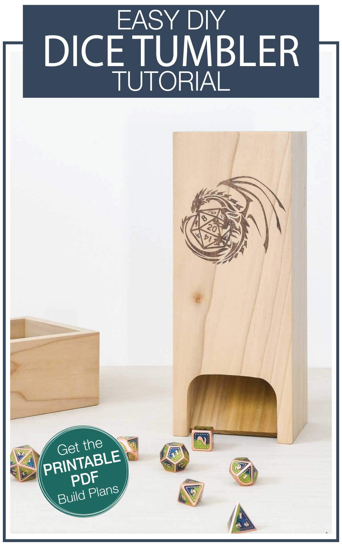 DIY Dice Tower with Tray - Houseful of Handmade
