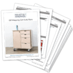 DIY Gift Wrapping Cart - Houseful of Handmade