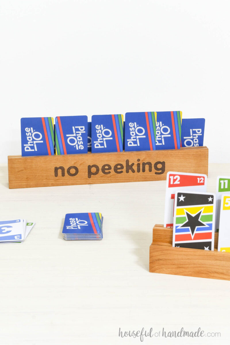 Easy Wood Playing Card Holders - Houseful of Handmade