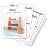 Simple Wood Weight Rack Plans - Houseful of Handmade