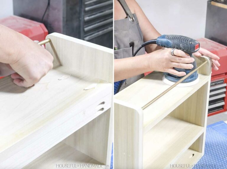 Easy DIY Wall Shelves with Drawers - Houseful of Handmade