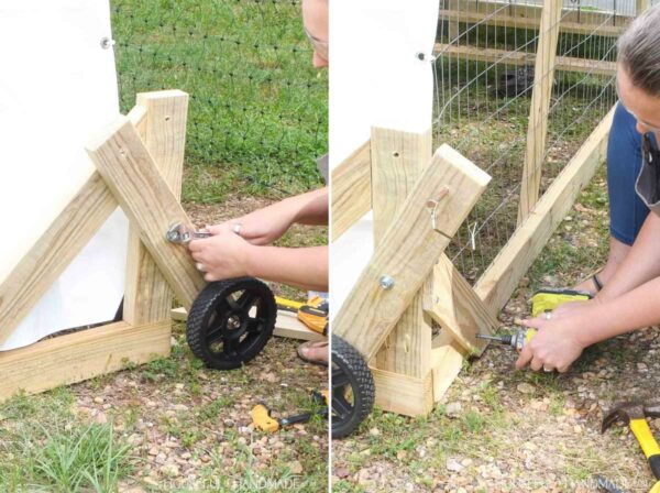 DIY Large Chicken Tractor that's Easy to Move - Houseful of Handmade
