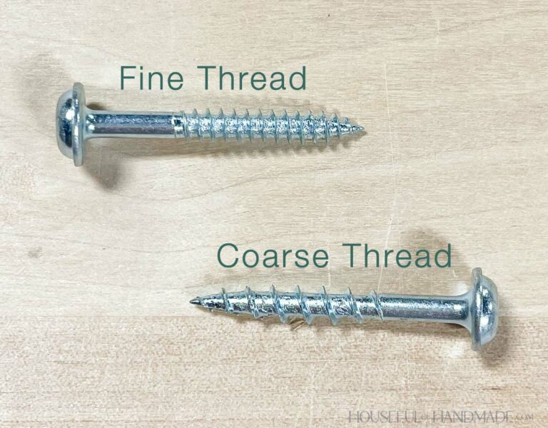 Complete Guide to Choosing Pocket Hole Screws - Houseful of Handmade