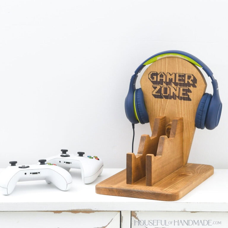 DIY Game Controller & Headphone Stand - Houseful of Handmade