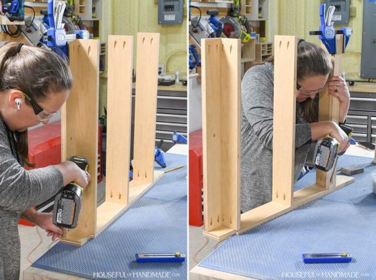 Easy DIY Behind the Door Shelf - Houseful of Handmade