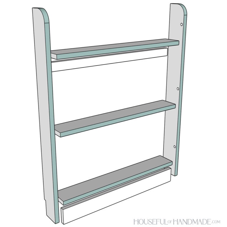Easy DIY Behind the Door Shelf - Houseful of Handmade