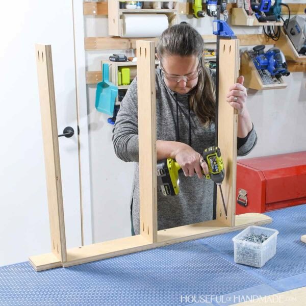 Easy DIY Behind the Door Shelf - Houseful of Handmade